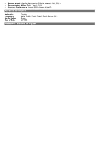 Hozaifa Hamdy - Software Developer | PDF