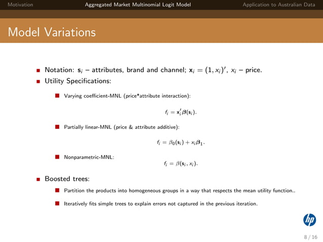 Boosted Tree-based Multinomial Logit Model for Aggregated Market Data | PPT