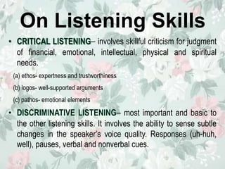 Effective communication skills ft. Listening Skills | PPT