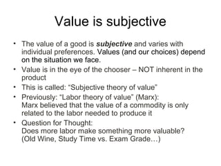 Efficiency, Exchange and Comparative Advantage | PPT