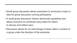 DISCUSSION BASED LEARNING | PPTX