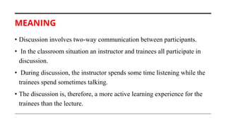 DISCUSSION BASED LEARNING | PPTX | Educational Assessment | Education