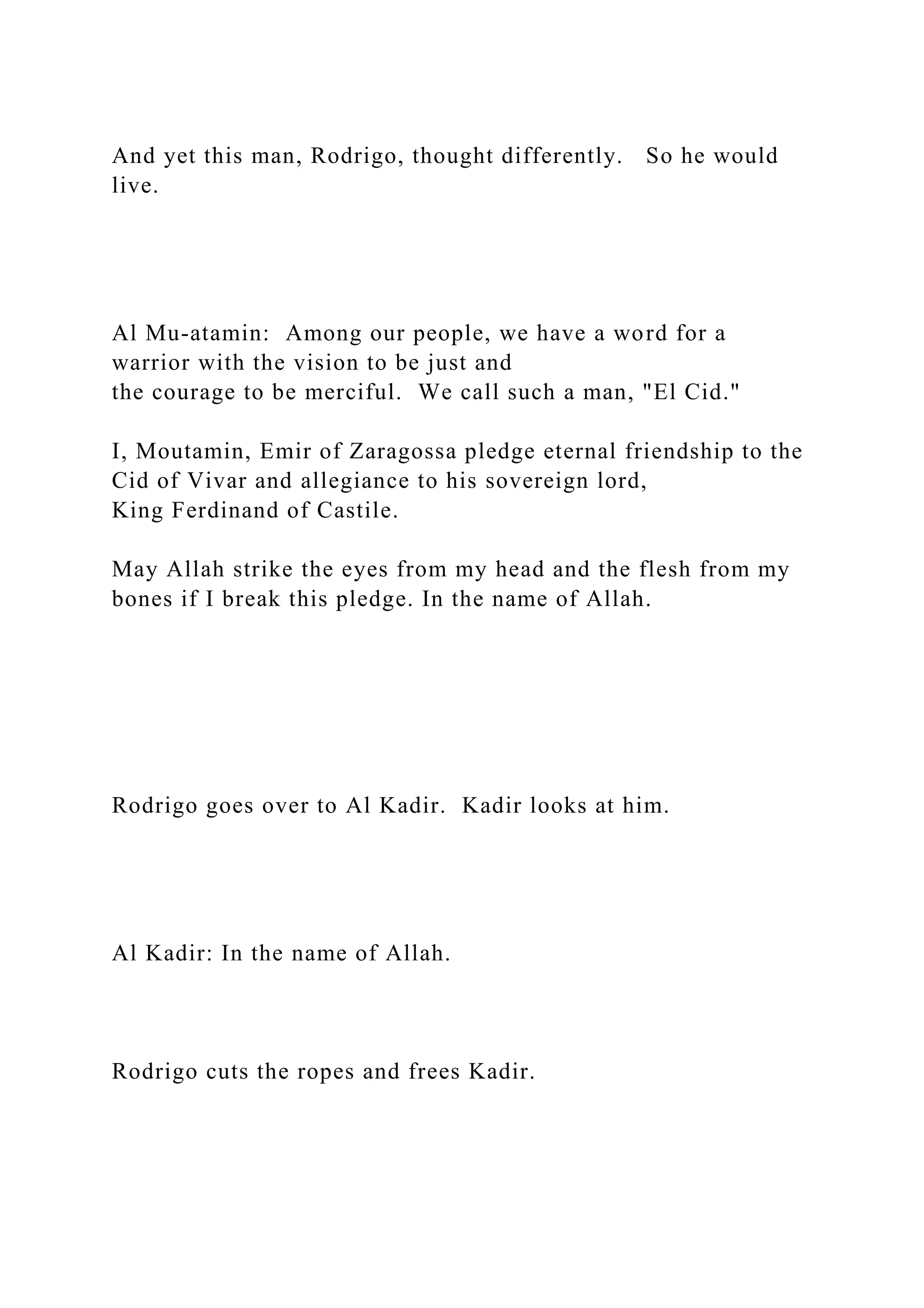 2El Cid, The Legend, from a Spanish poem, written in 12th ce.docx