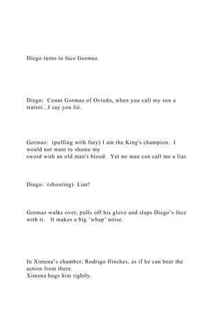 2El Cid, The Legend, from a Spanish poem, written in 12th ce.docx