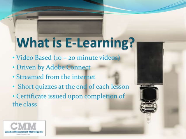 CMM E-Learning | PPTX
