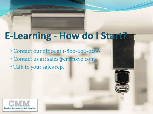 CMM E-Learning | PPTX