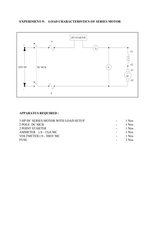 2 electrical machines lab | PDF