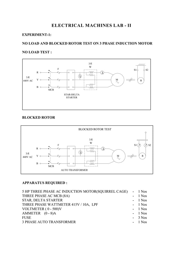 2 electrical machines lab | PDF