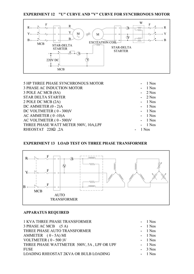 2 electrical machines lab | PDF