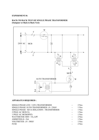 2 electrical machines lab | PDF