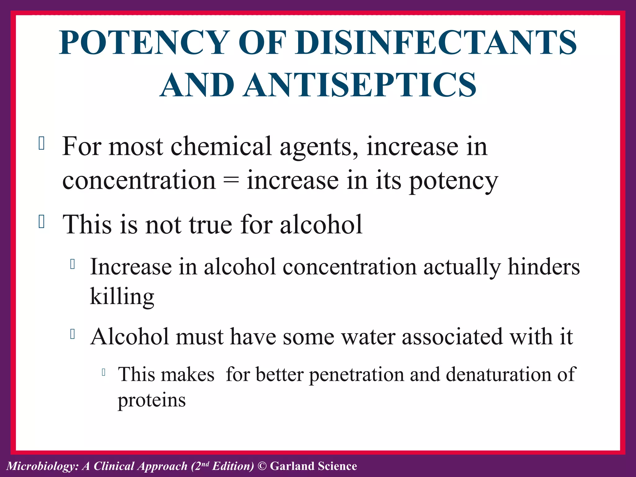 Chapter 18 Control of Microbial Growth/Disinfectants/Aseptics | PPT