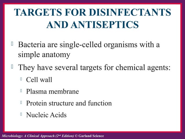 Chapter 18 Control of Microbial Growth/Disinfectants/Aseptics | PPT