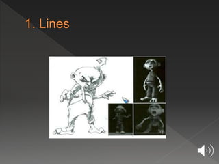 2 elements of design line | PPTX | Drawing and Sketching | Arts and Crafts