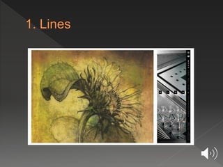 2 elements of design line | PPTX | Drawing and Sketching | Arts and Crafts