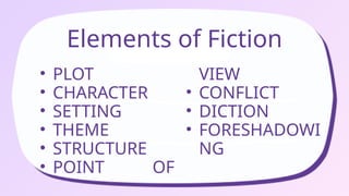 Philippine Literature: Elements of Literature.pptx