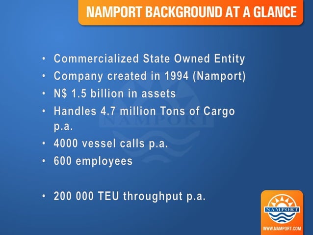 Namport Walvis Bay Port Development | PPT