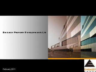 Embassy Property Developments Ltd Corporate Profile | PPT