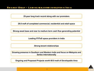 Embassy Property Developments Ltd Corporate Profile | PPT