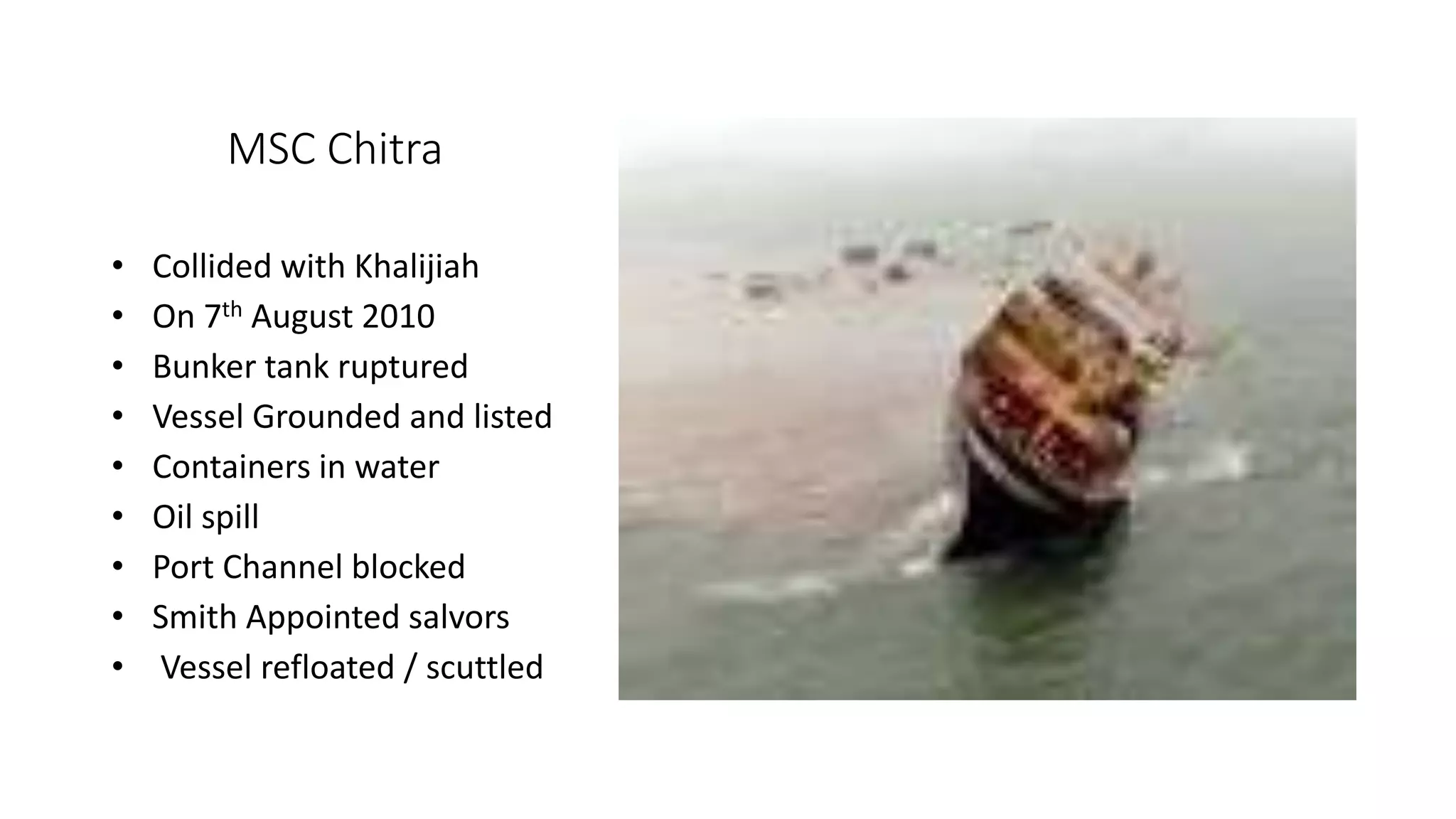 Emergency response on Indian Coast Some case studies and ...