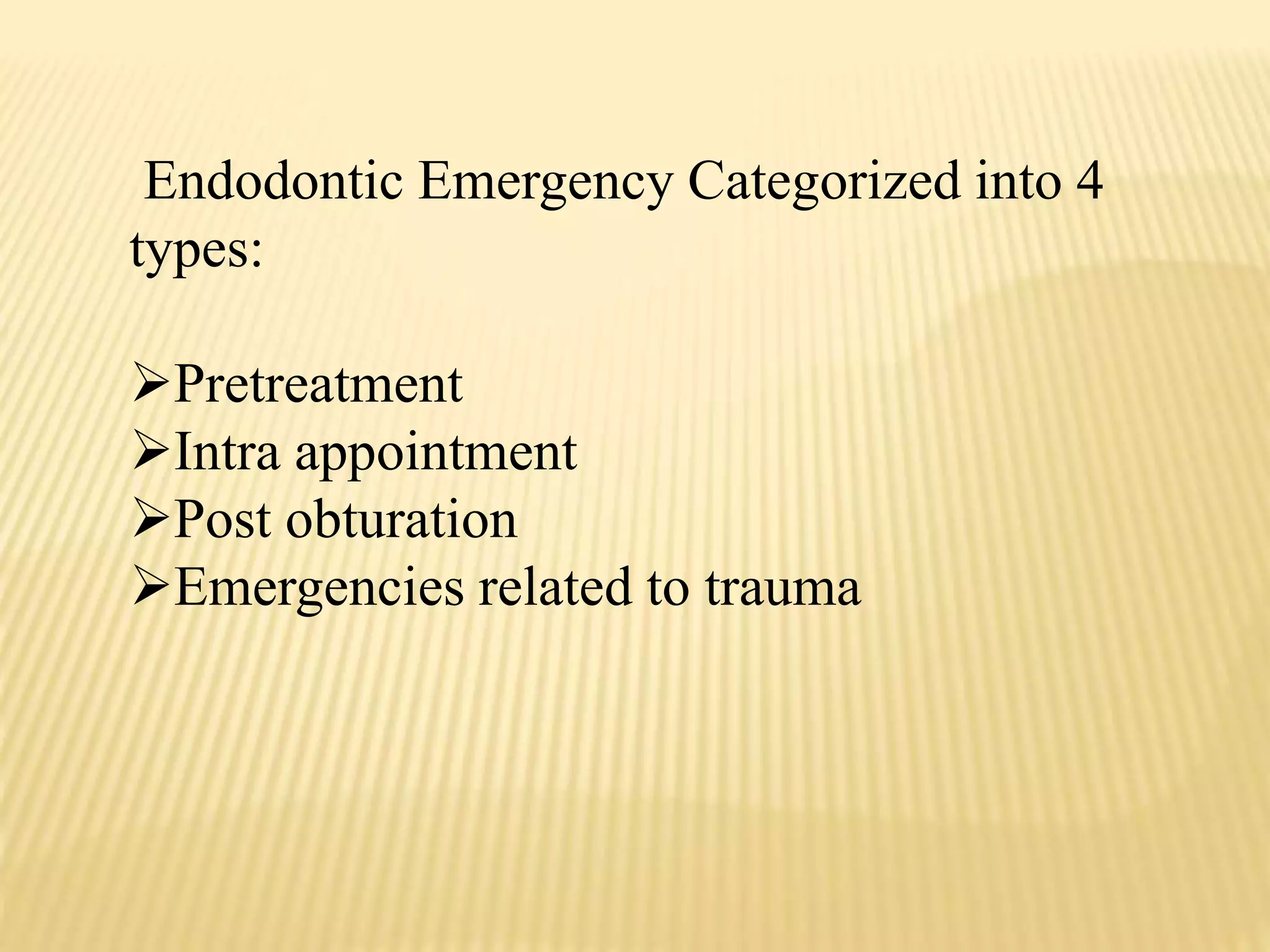 Dr. Ragi Endodontic Emergencies and Management | PPTX | Dental Health | Diseases and Conditions