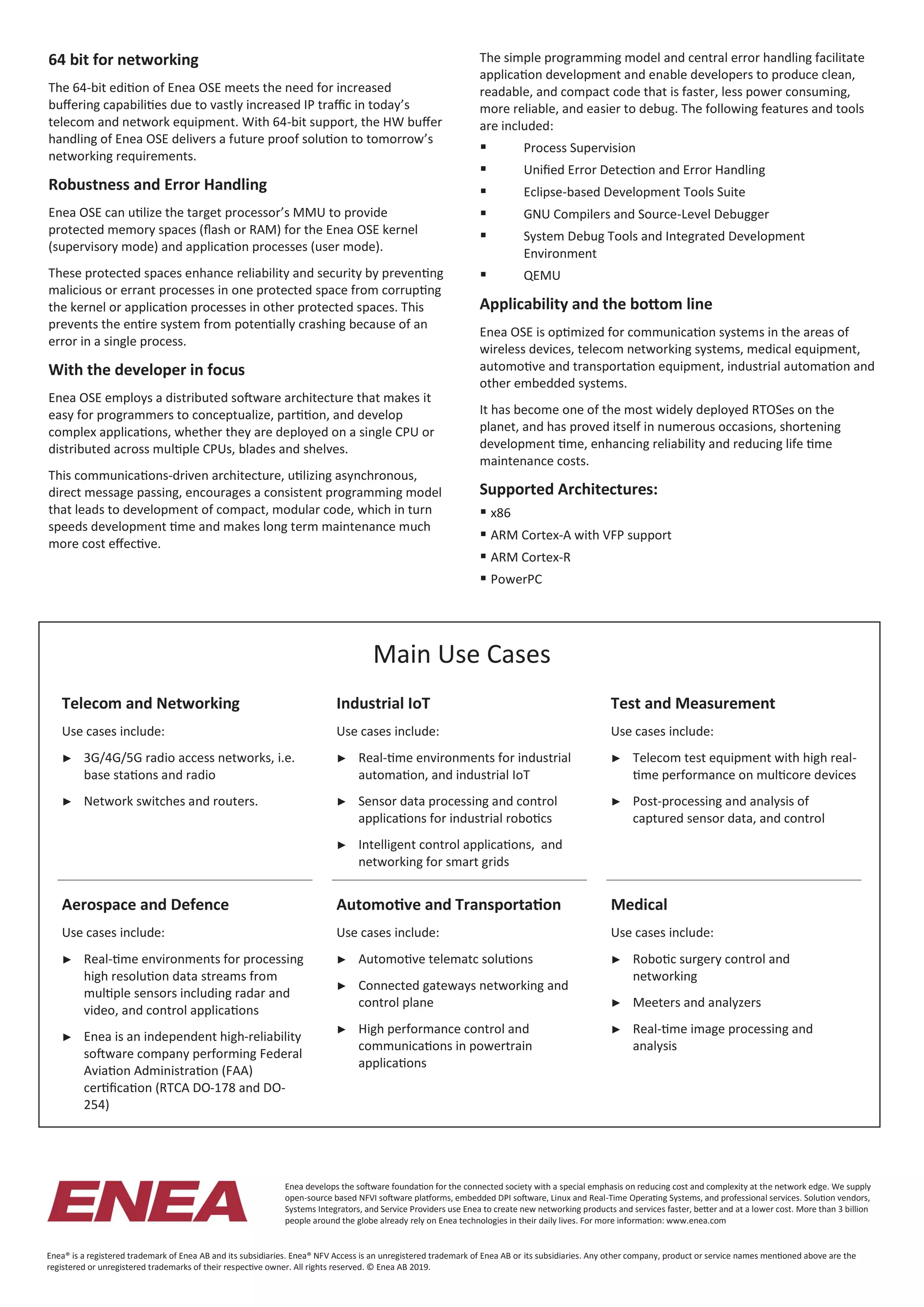 Enea OSE Datasheet | PDF