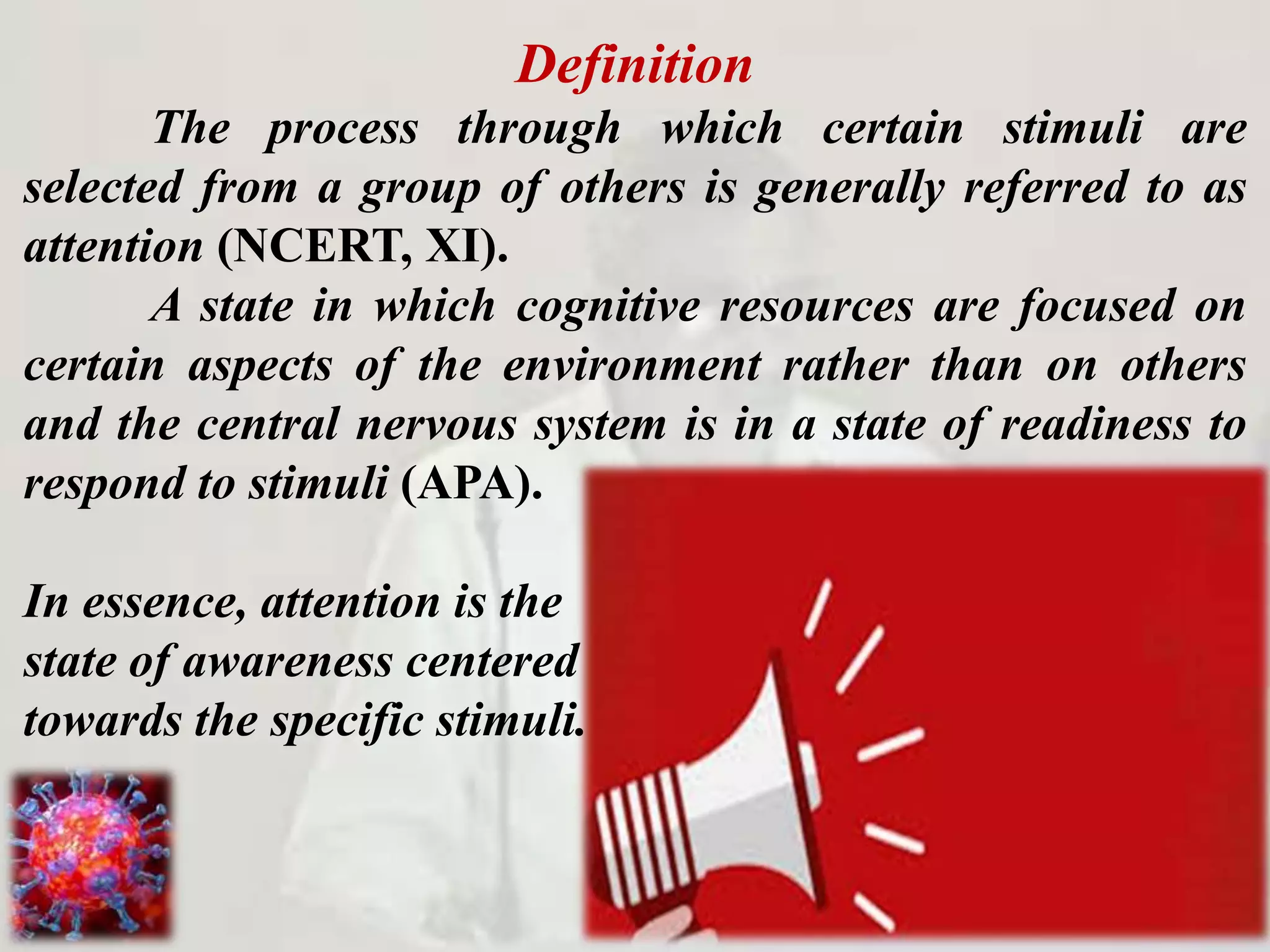 characteristics of attention (English) | PPSX