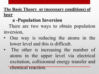 laser physics | PPTX