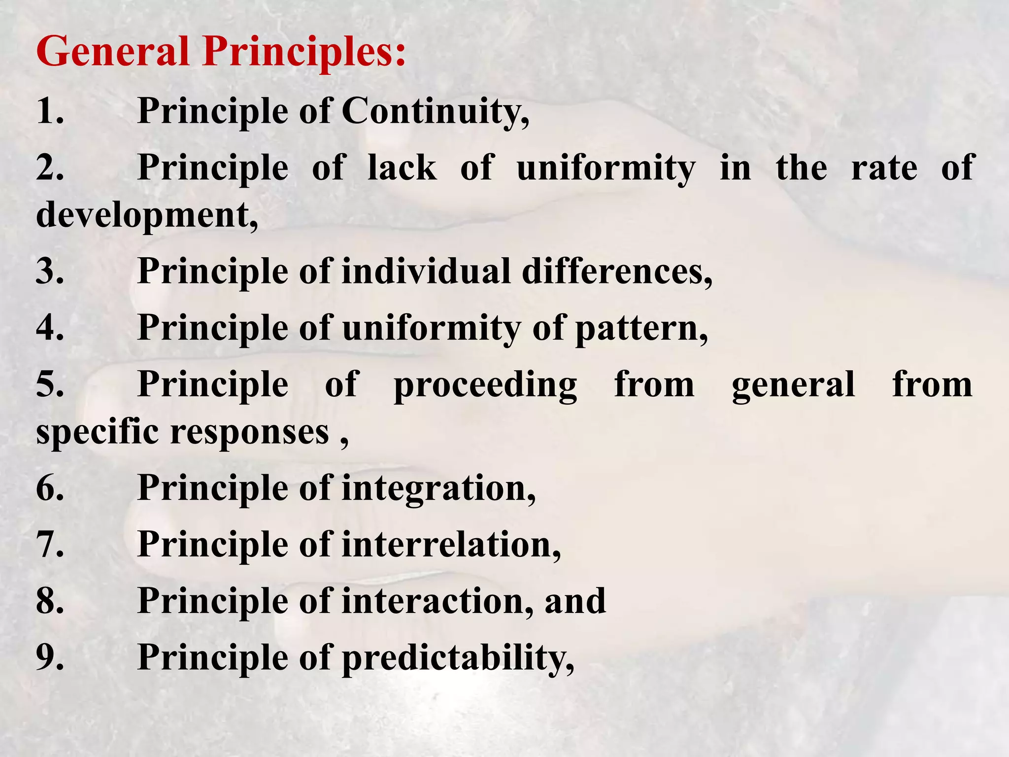 Eng principles of human developmet | PPT