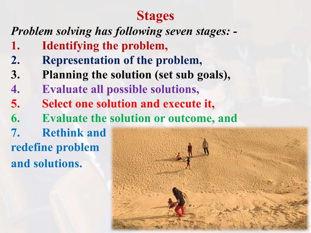 stages of problem solving | PPSX