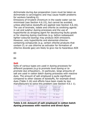 2 environmental issues in dyeing | PDF