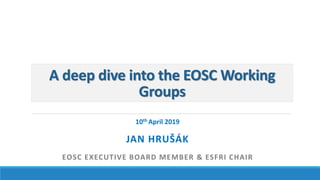 A deep dive into the EOSC Working Groups | PPTX