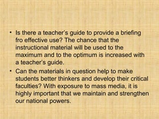 2 epe 211 using and evaluating instructional materials | PPT