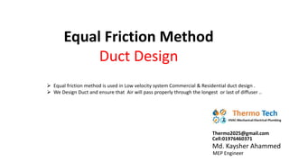 Ductwork Sizing Chart HVAC Air Duct Sizing Calculator (Equal Friction ...