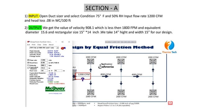2)Equal friction Method duct design easy.pptx | Physics | Science