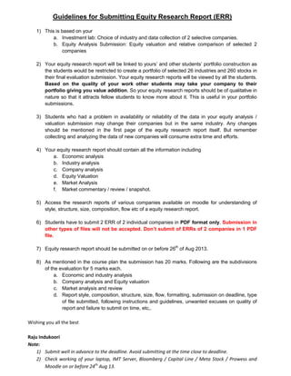 2 equity research report | PDF