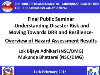 2 erakv final seminar_seismic hazard | PDF