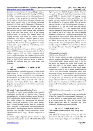Erosive Corrosive Wear Performance of Single Layer CrN Coatings on AISI ...