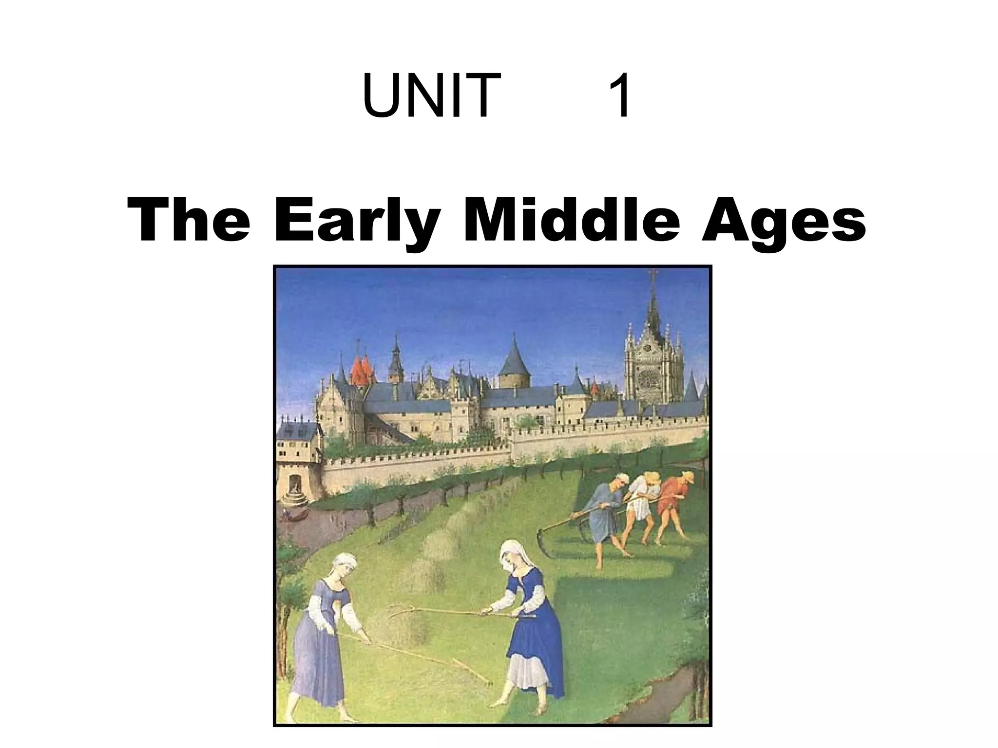 The early Middle Ages. Vocabulary for 2nd ESO | PPT