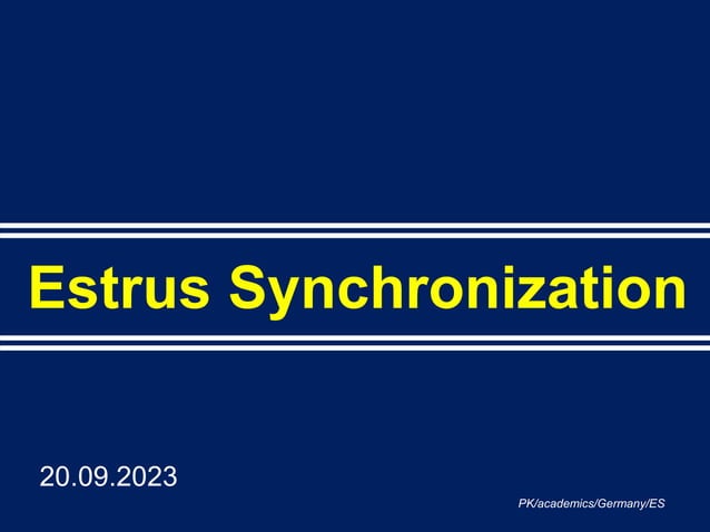 2 Estrus Synchronizationppt
