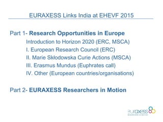 EURAXESS Presentation | PPT