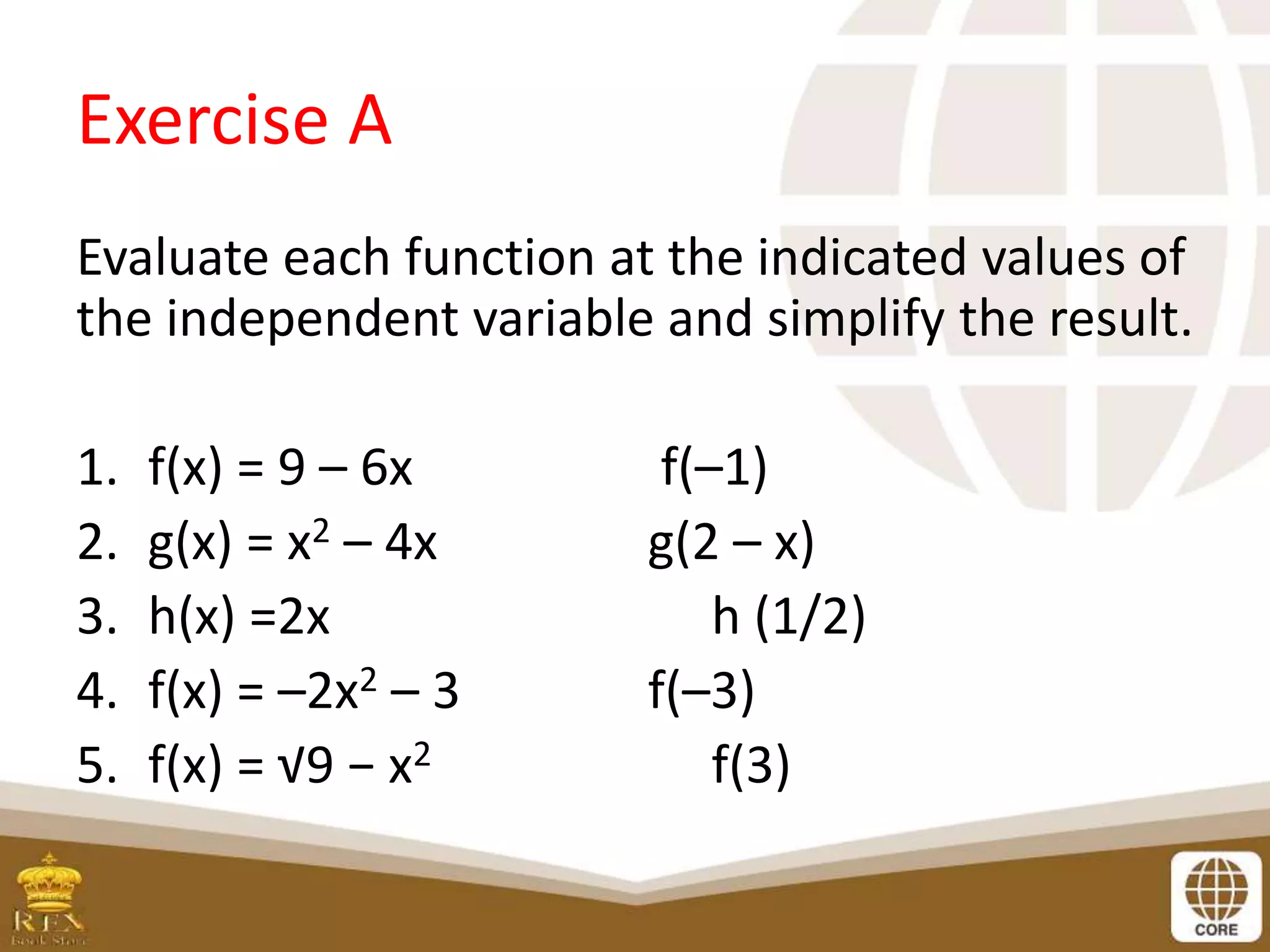 2 evaluating functions | PPTX
