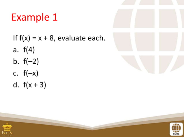 2 evaluating functions | PPTX