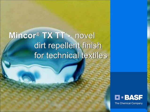 BASF SE - Nanofibres and functional textiles | PPT