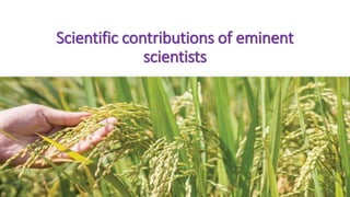 Evolutionary concepts of genetics and plant breeding | PPTX