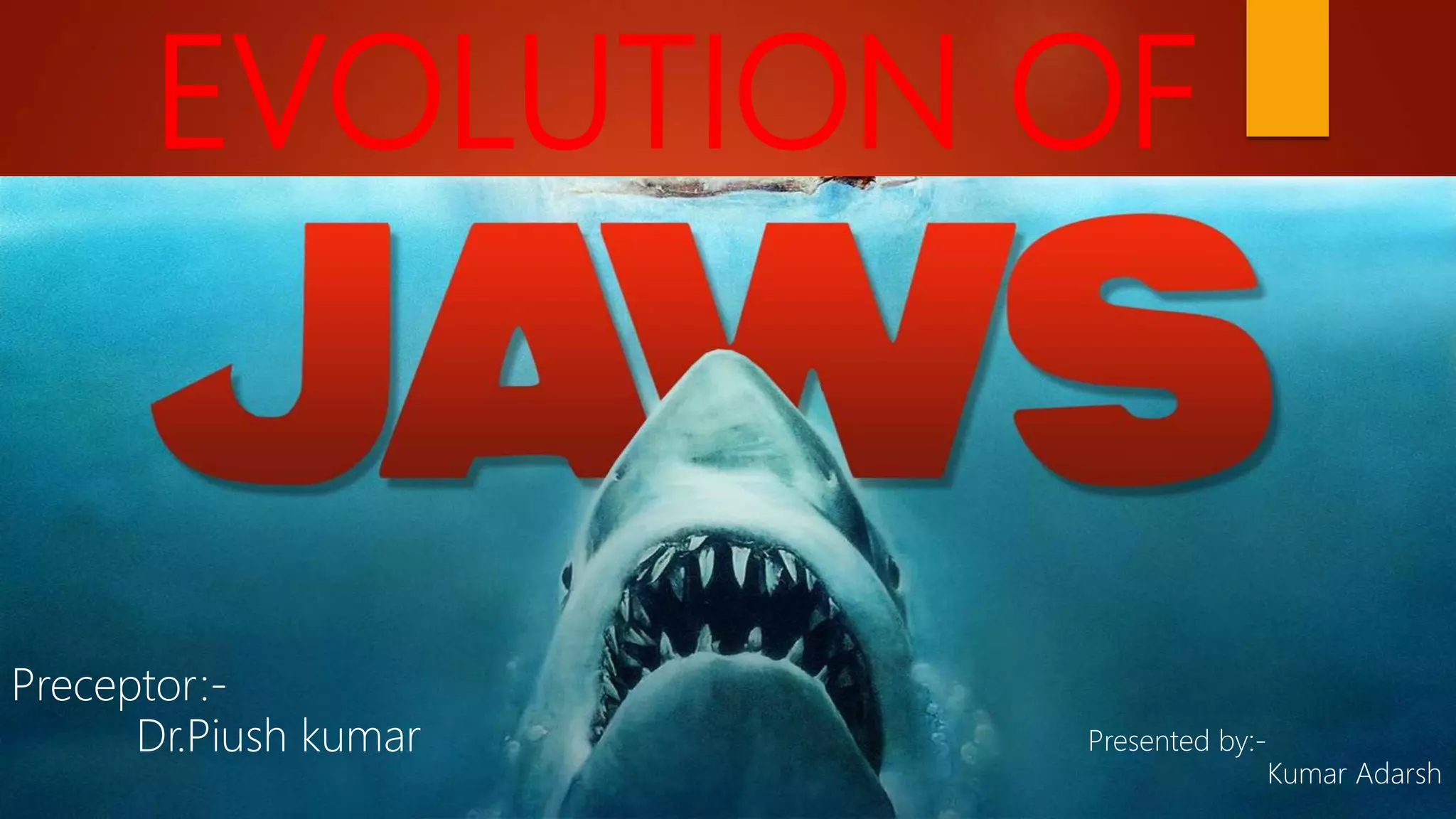 evolution of jaw | PPTX