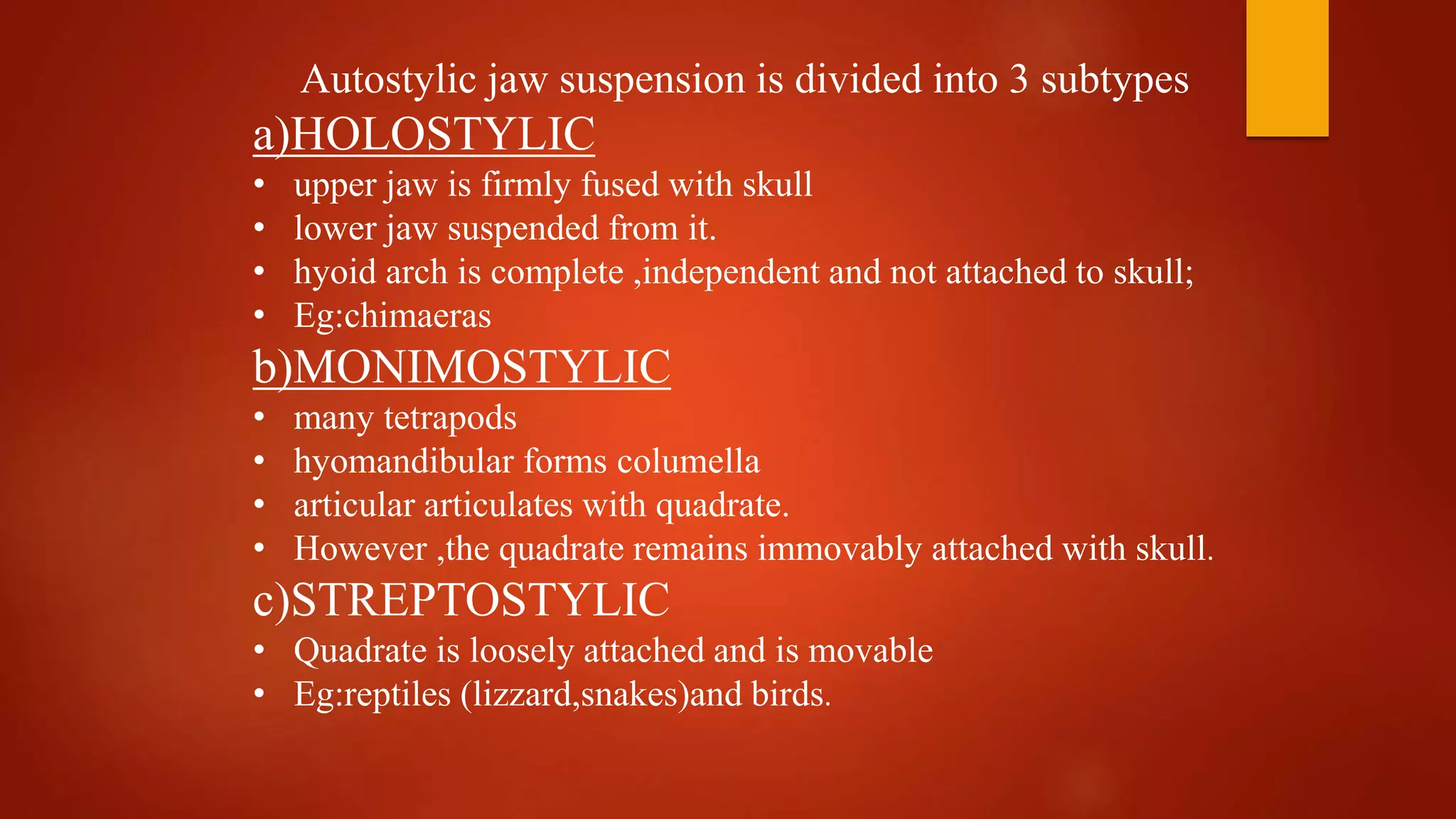 evolution of jaw | PPTX