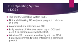 evolution of operating system | PPTX