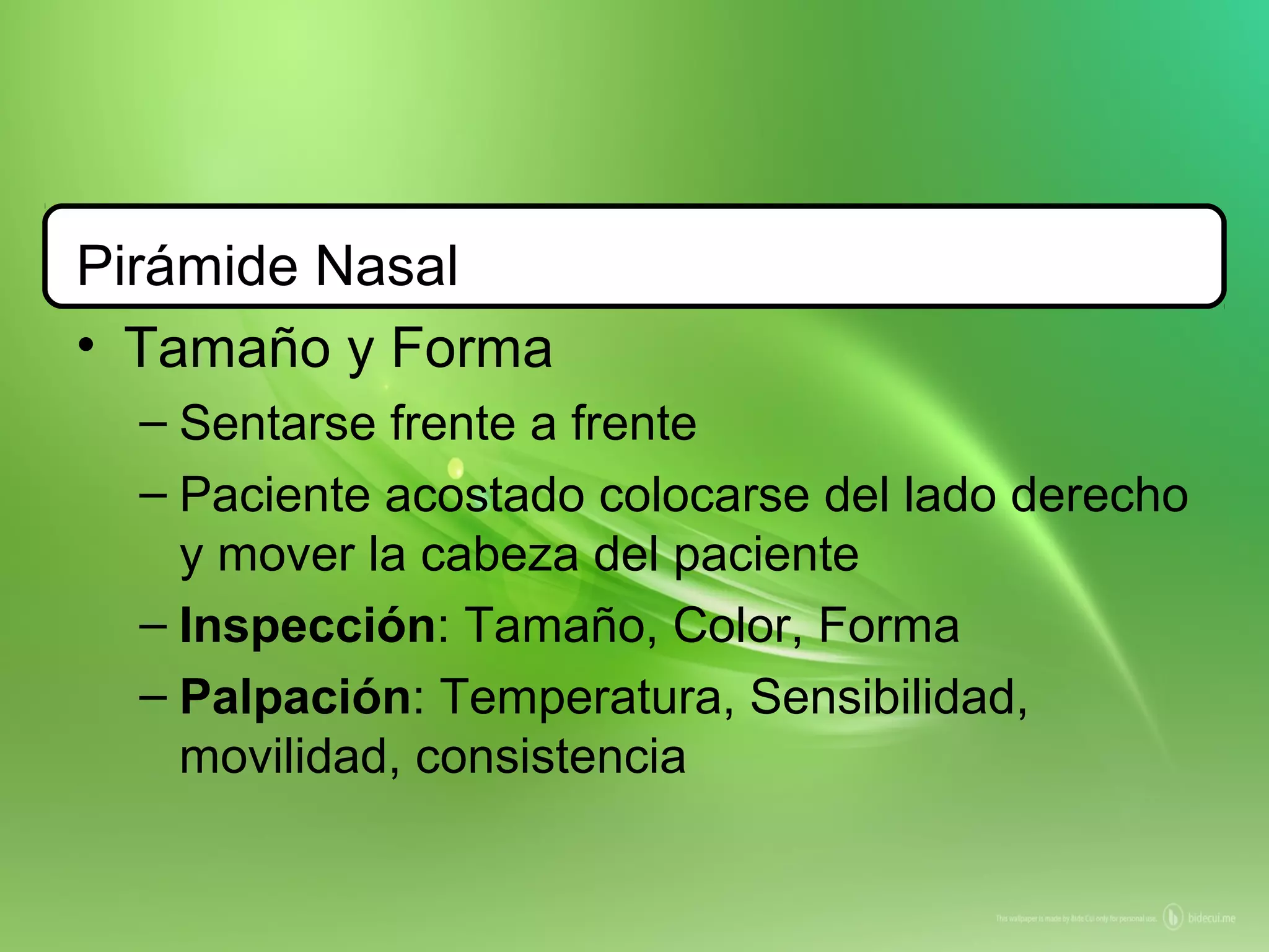2 examen fisico de region nasal y senos paranasales | PPT | Ear, Nose ...