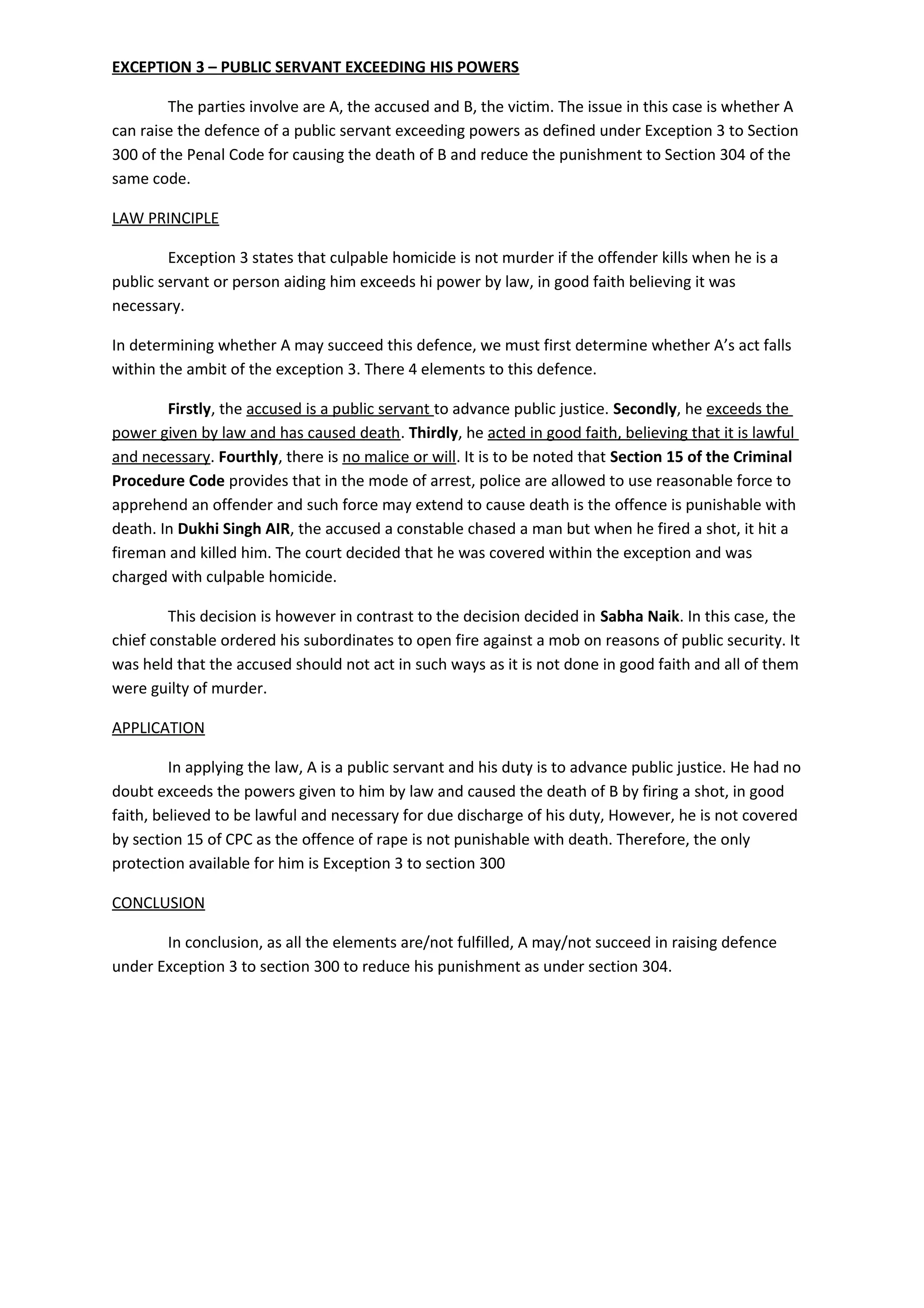 (2) exceptions to section 300 | DOC