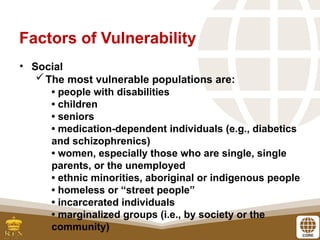 Exposure and Vulnerability Disaster Risks | PPTX